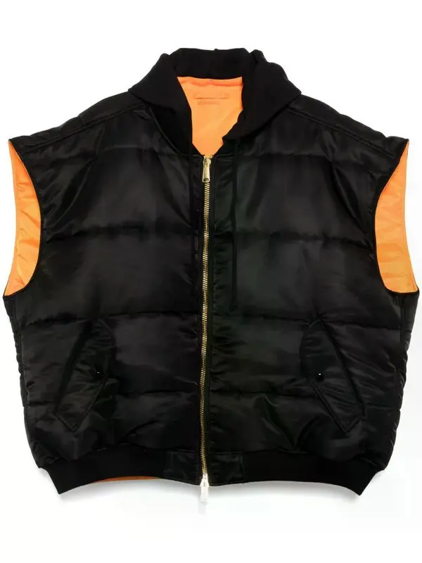 Vetements Hooded Logo Bomber Vest