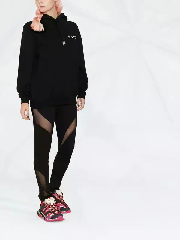 Philipp Plein Sheer-panel Ribbed Stretch Leggings