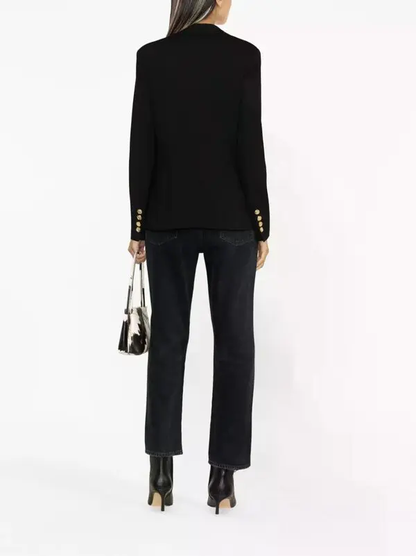 Pinko Single-breasted Button Blazer - Black