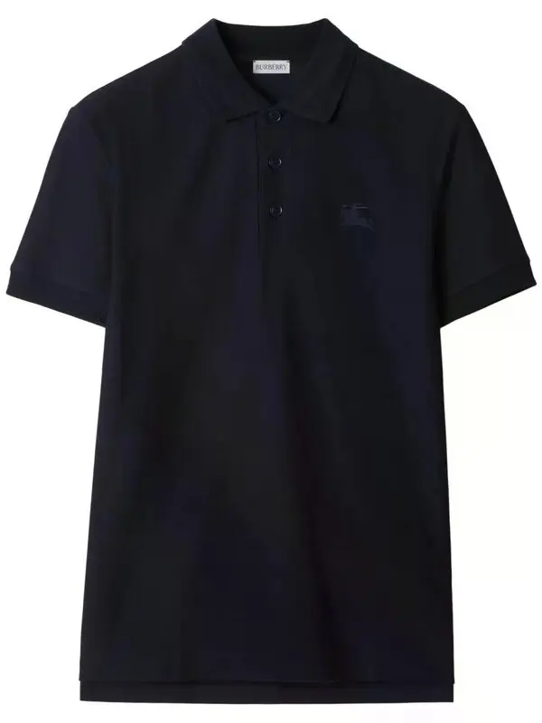 Burberry Slim Fit Knight Motif Polo Shirt - Blue
