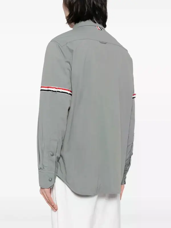 Thom Browne Rwb Armband Piqué Shirt Jacket