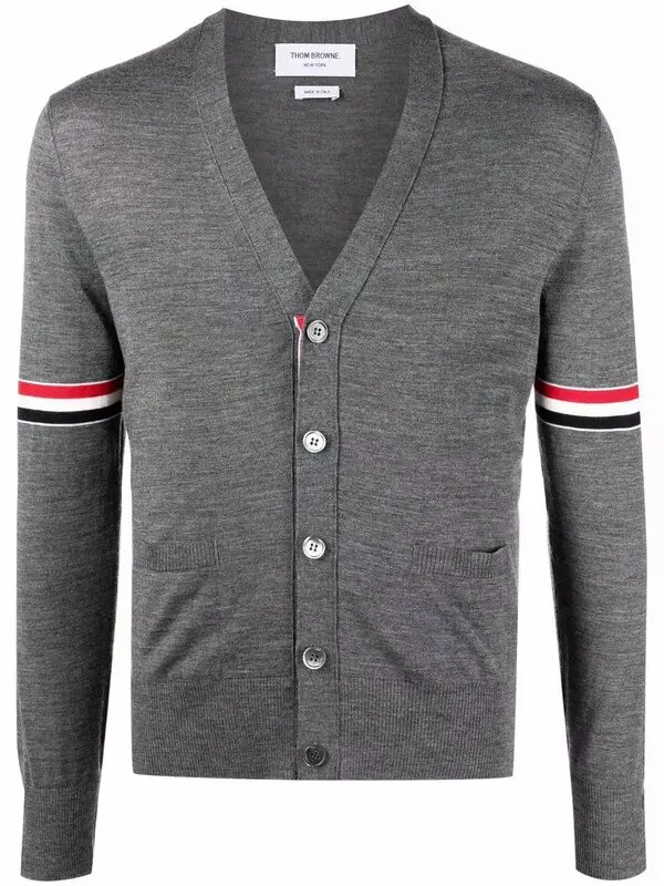 Thom Browne Rwb Striped Cardigan