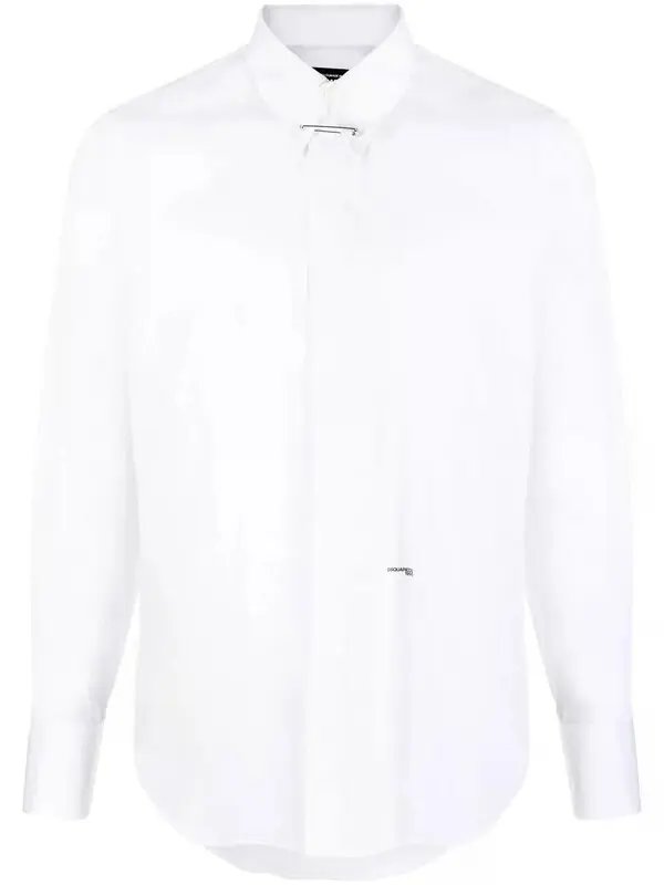 Dsquared2 Logo-detail Pin-collar Shirt
