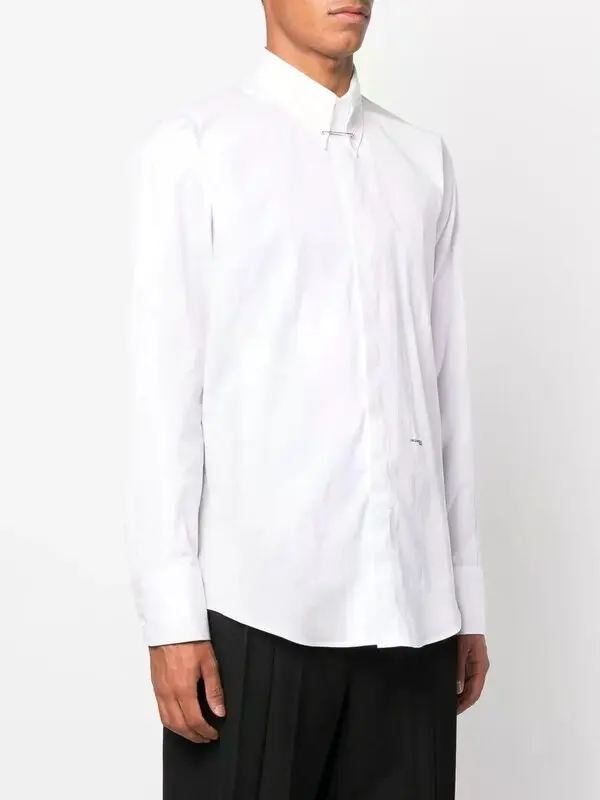 Dsquared2 Logo-detail Pin-collar Shirt