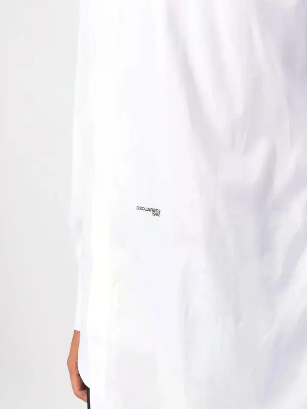 Dsquared2 Logo-detail Pin-collar Shirt