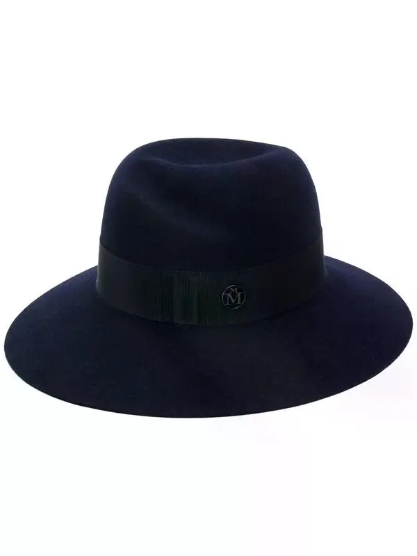 MAISON MICHEL Virginie Wide-brim Hat - Blue