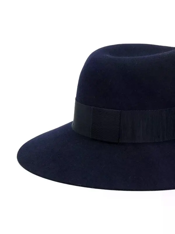 MAISON MICHEL Virginie Wide-brim Hat - Blue