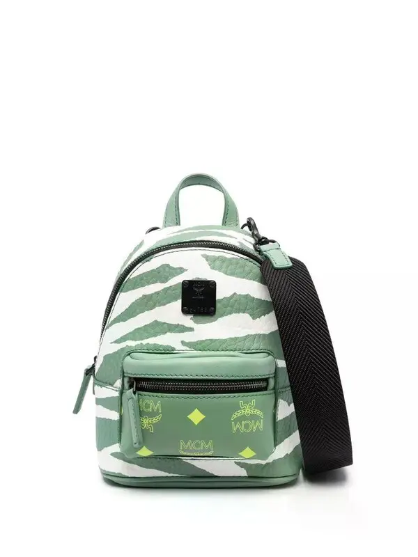 Mcm Animal Print Leather Backpack