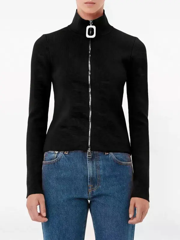JW Anderson Zip-up Fine-knit Cardigan