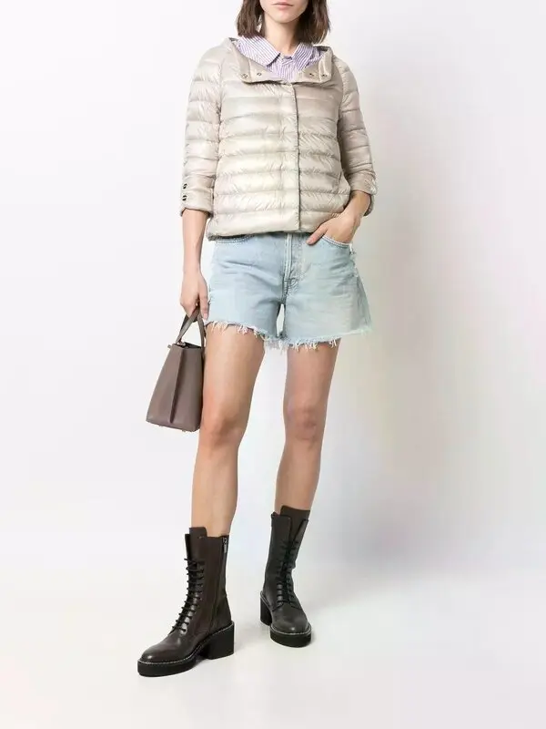 Herno Three-quarter-length Sleeve Puffer Jacket