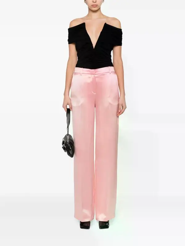 Magda Butrym High-waist Wide-leg Trousers - Pink
