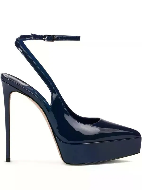 LE SILLA Uma Platform Pumps - Blue