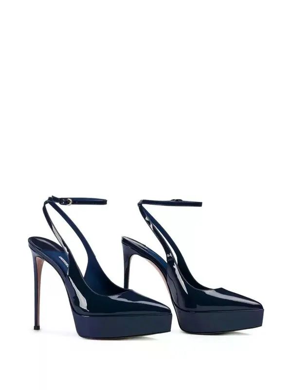 LE SILLA Uma Platform Pumps - Blue