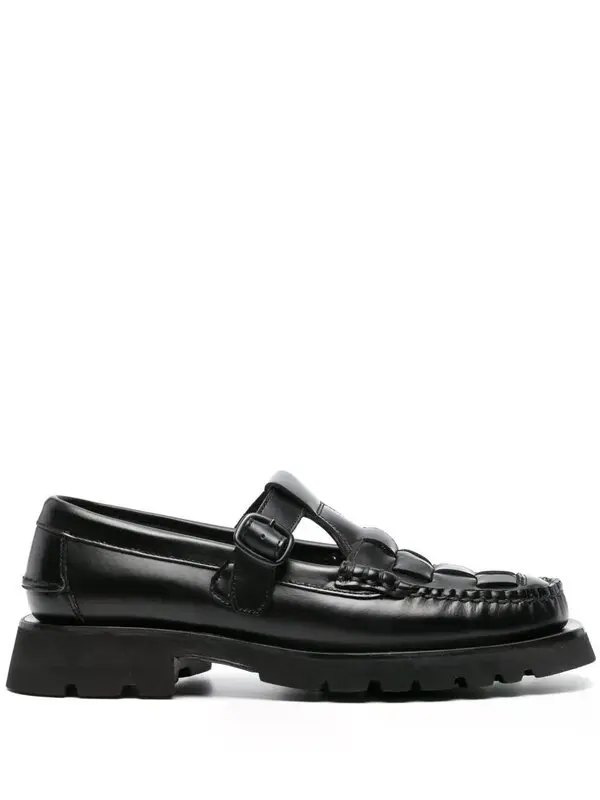 Hereu Soller Sport Leather Loafers - Black