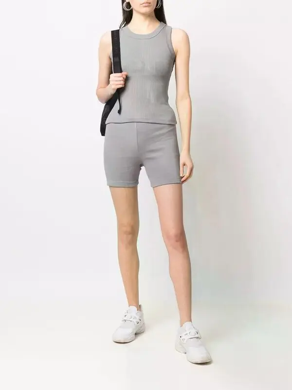 STYLAND Organic Cotton-blend Tank Top - Grey