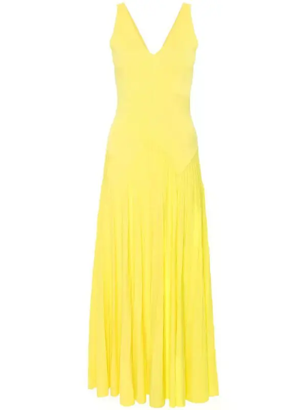 TWINSET Knitted Pleated Maxi Dress