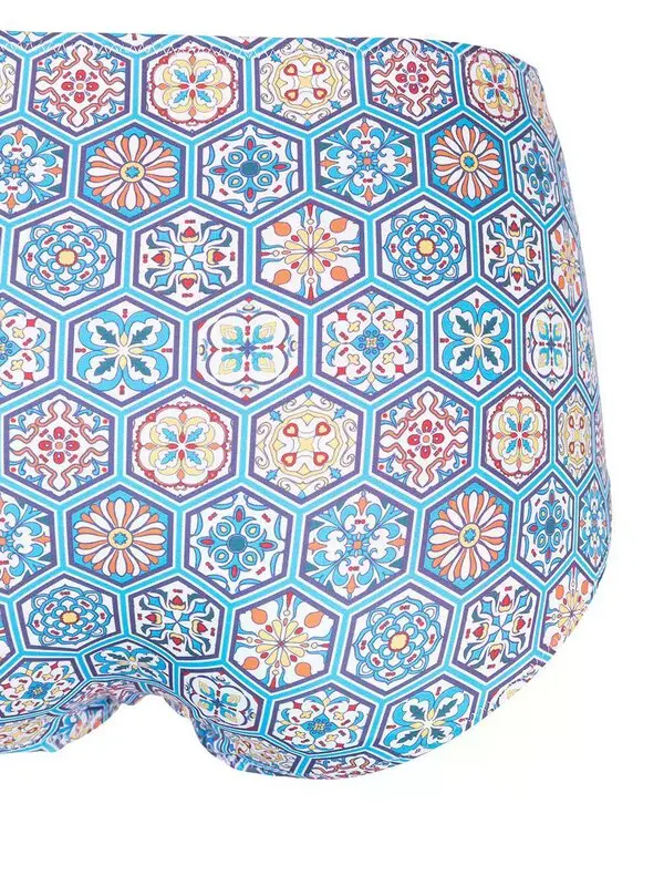 Solid & Striped Geometric Bikini Bottoms