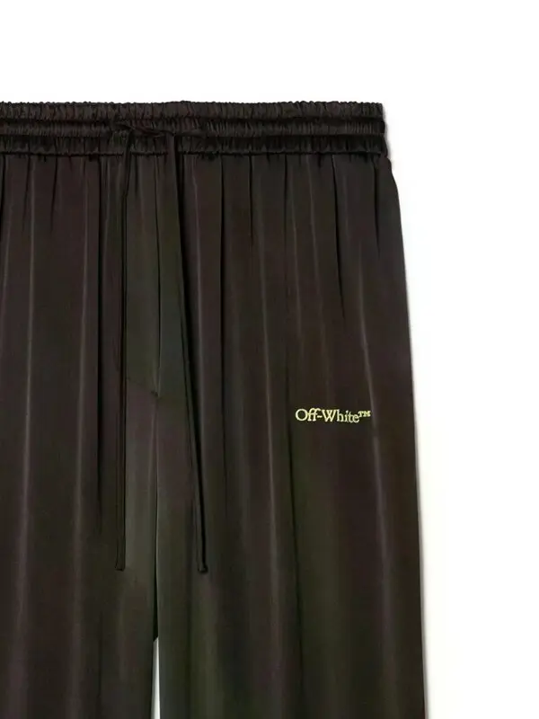Off-White Satin Pyjama Pants