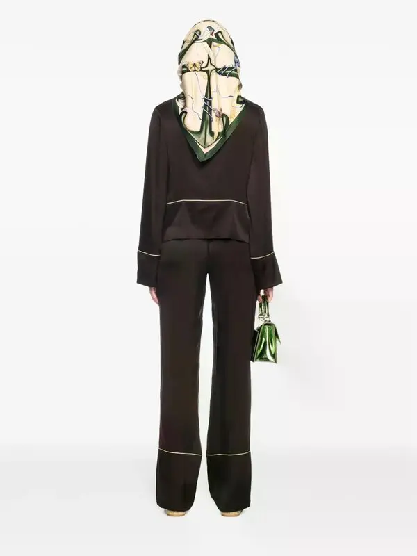 Off-White Satin Pyjama Pants