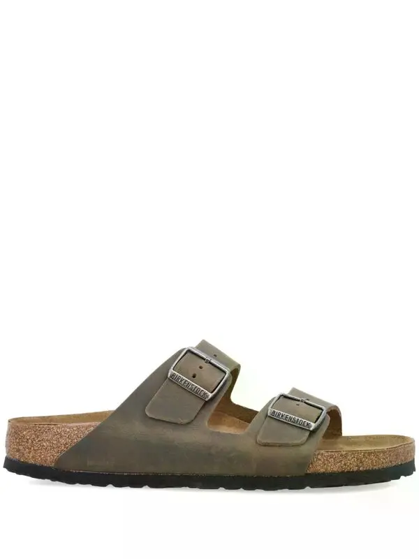 BIRKENSTOCK Arizona Oiled Leather Sandals - Green