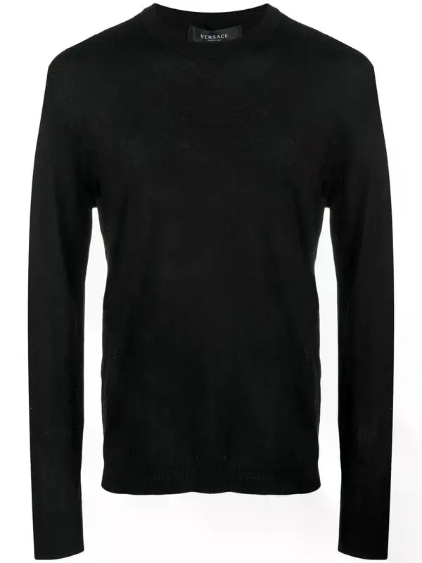 Versace La Greca Cotton-silk Jumper
