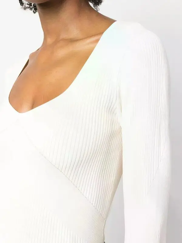 Rag & Bone U-neck Long-sleeved Top