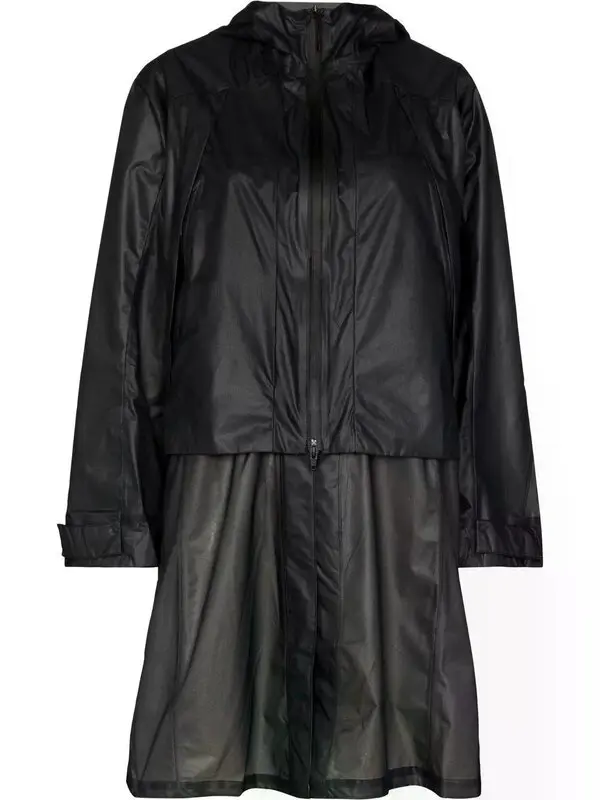 Y3 Hooded Midi Raincoat