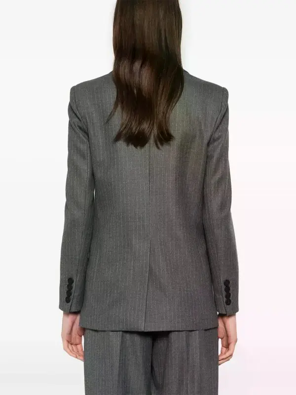 DRHOPE Pinstriped Twill Blazer