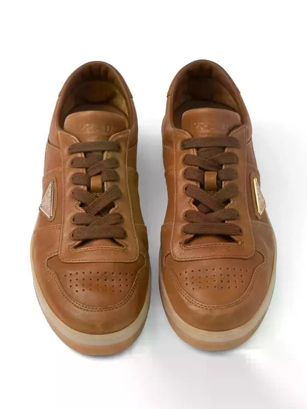 Prada Downtown Nappa Leather Sneakers