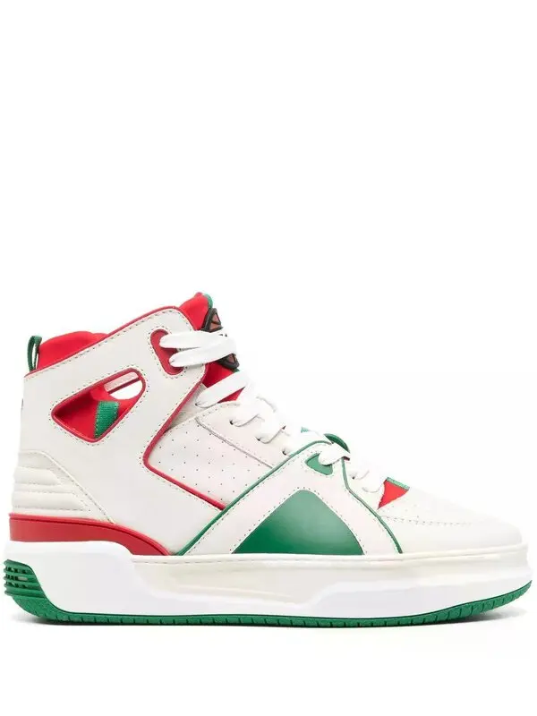 JUST DON Panelled Leather Sneakers