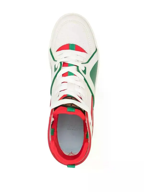 JUST DON Panelled Leather Sneakers