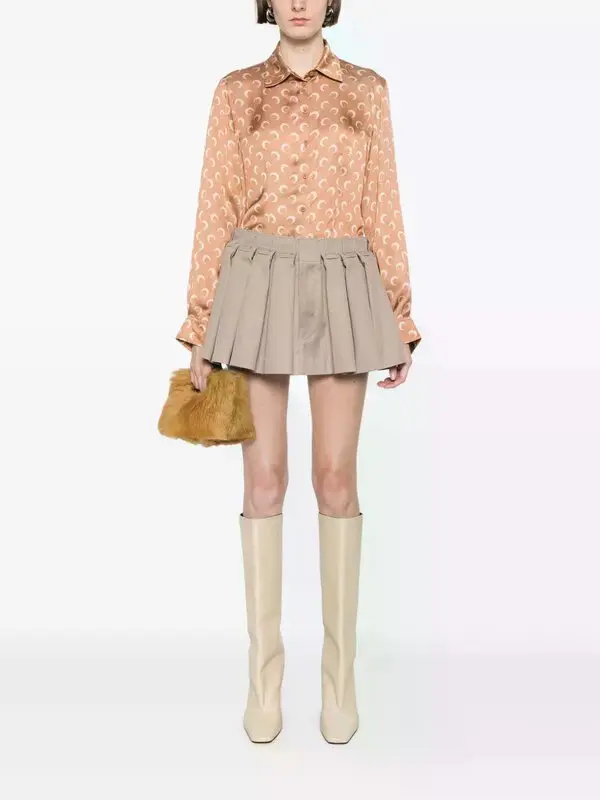 MARINE SERRE Crescent Moon Print Shirt