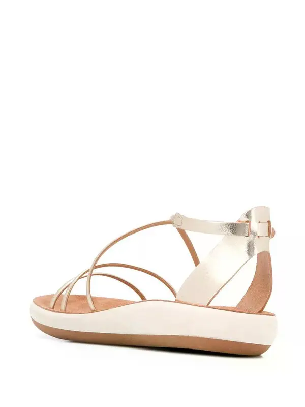 ANCIENT GREEK SANDALS Anastasia Strappy Flat Sandals - Gold