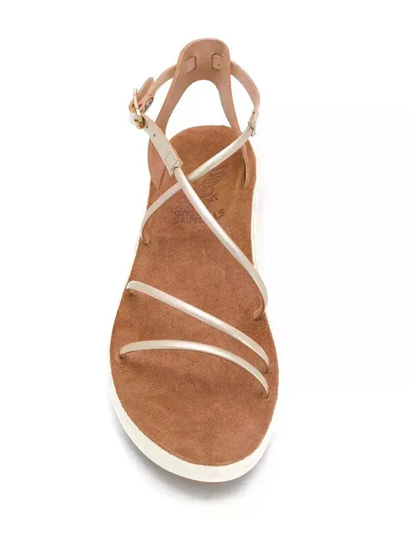 ANCIENT GREEK SANDALS Anastasia Strappy Flat Sandals - Gold