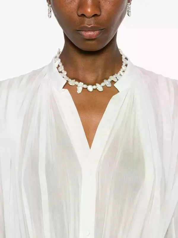 FORTE_FORTE Semi-sheer Shirt