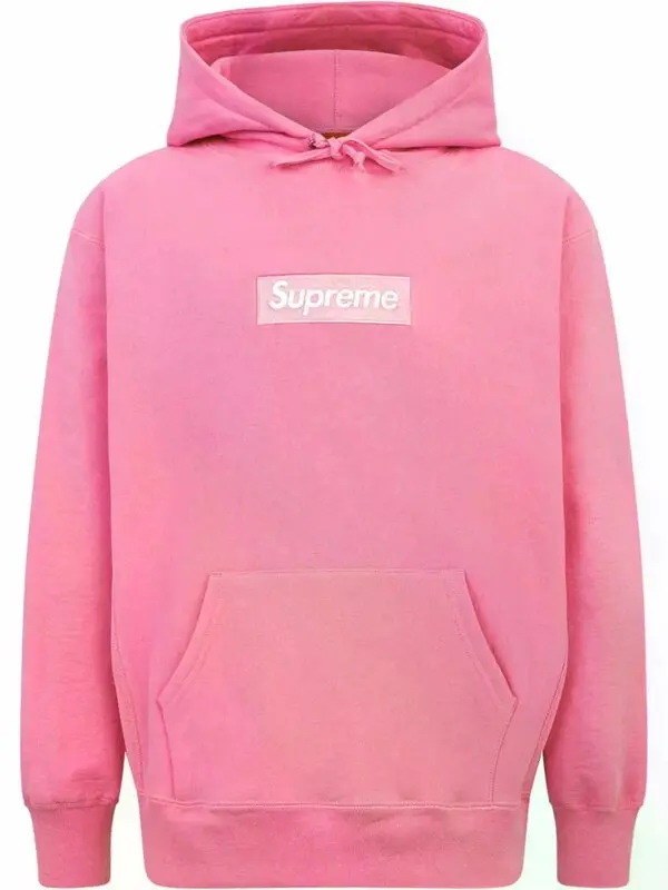 Supreme Box Logo Drawstring Hoodie - Pink
