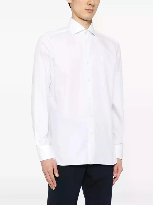 Zegna Spread-collar Cotton Shirt