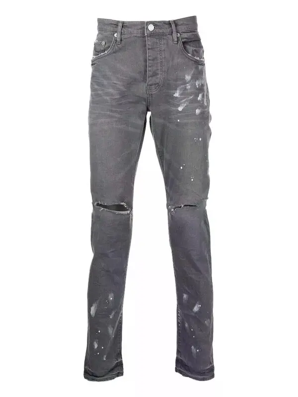 PURPLE BRAND Worn Knee Slit Denim