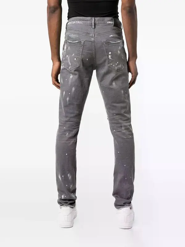 PURPLE BRAND Worn Knee Slit Denim