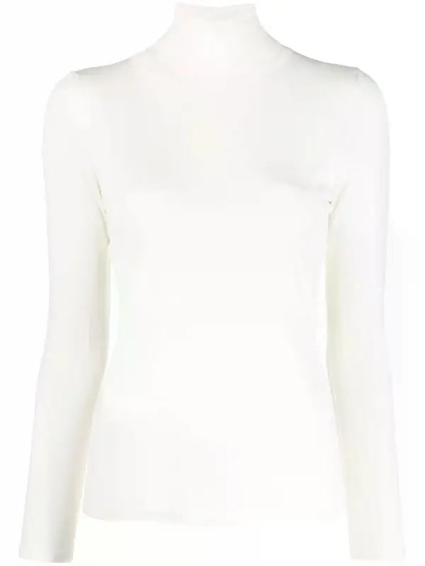 LISKA Fine-knit Roll-neck Jumper - Neutrals