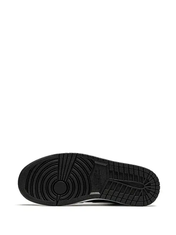JORDAN Air 1 Mid White Shadow Sneakers - Black