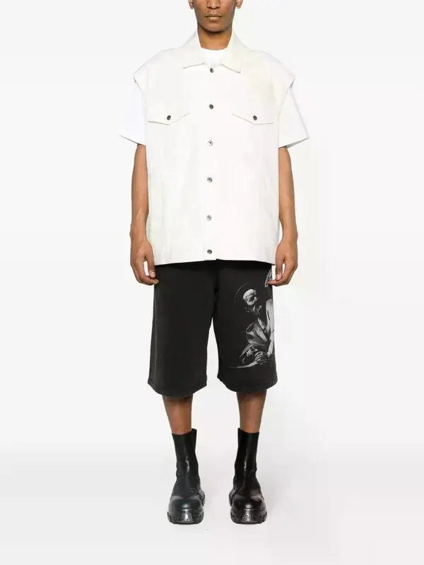 Off-White Logo-embroidered Denim Gilet