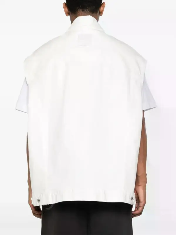 Off-White Logo-embroidered Denim Gilet