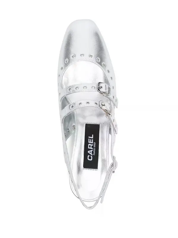 CAREL Queen Ballet Flats - Silver