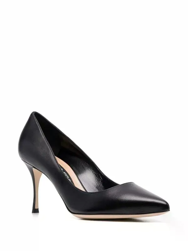 SERGIO ROSSI Godiva 75mm Polished-finish Pumps