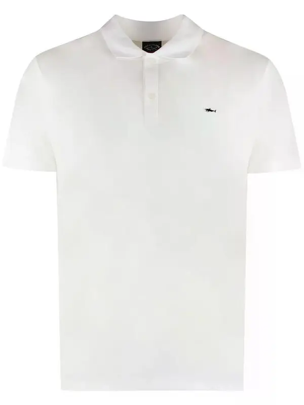 Paul & Shark Logo-embroidered Polo Shirt - White