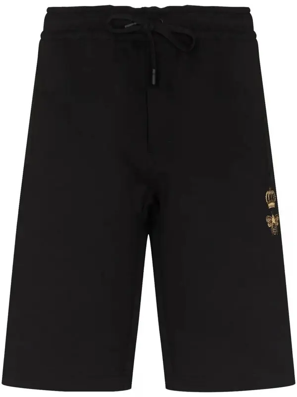 Dolce & Gabbana Embroidered Bee Drawstring Shorts