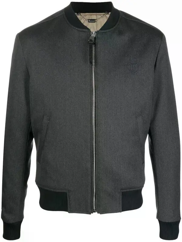 BILLIONAIRE Crest-motif Bomber Jacket