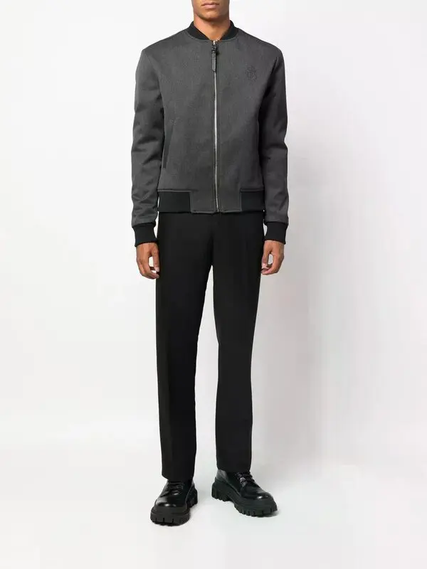 BILLIONAIRE Crest-motif Bomber Jacket