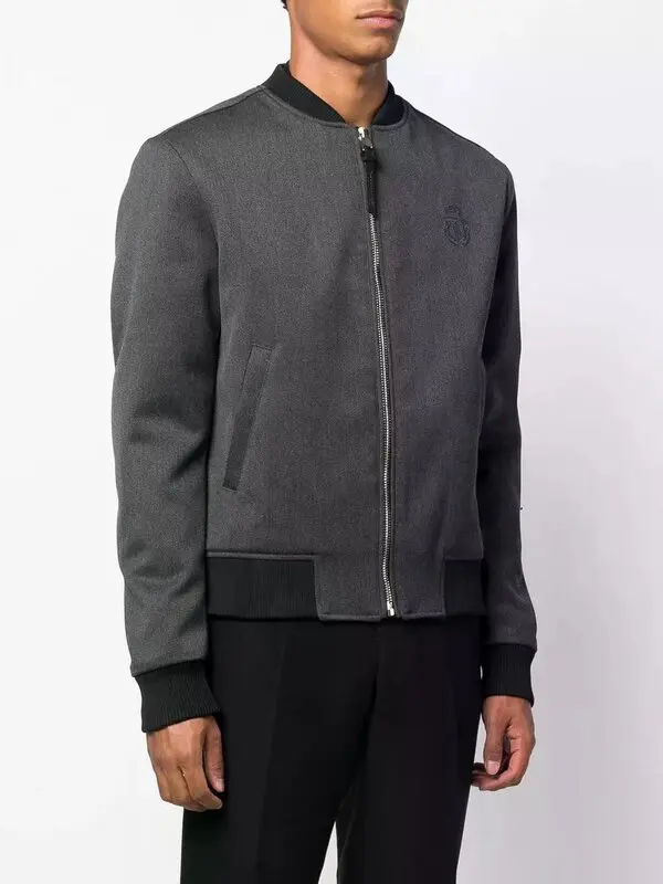 BILLIONAIRE Crest-motif Bomber Jacket